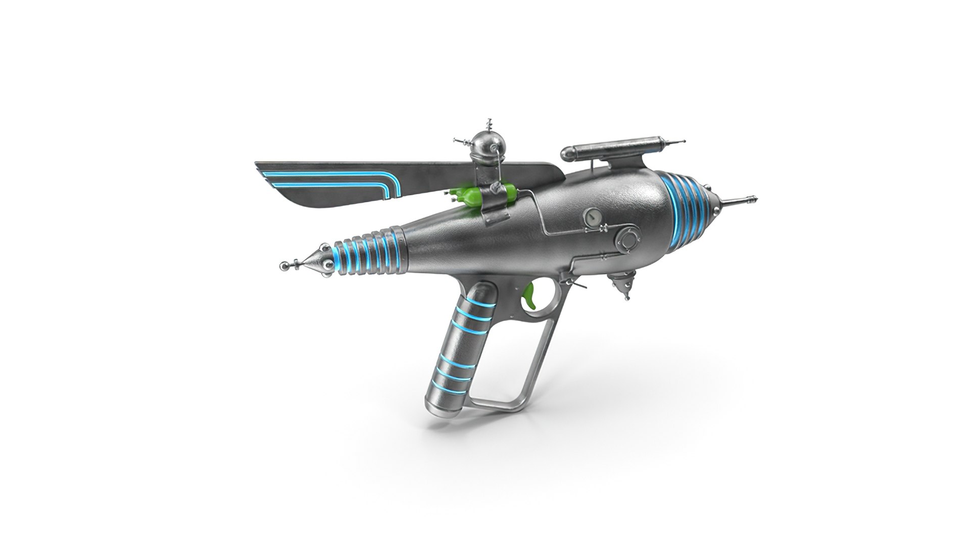 Retro Laser Gun 3D Model - TurboSquid 2225457