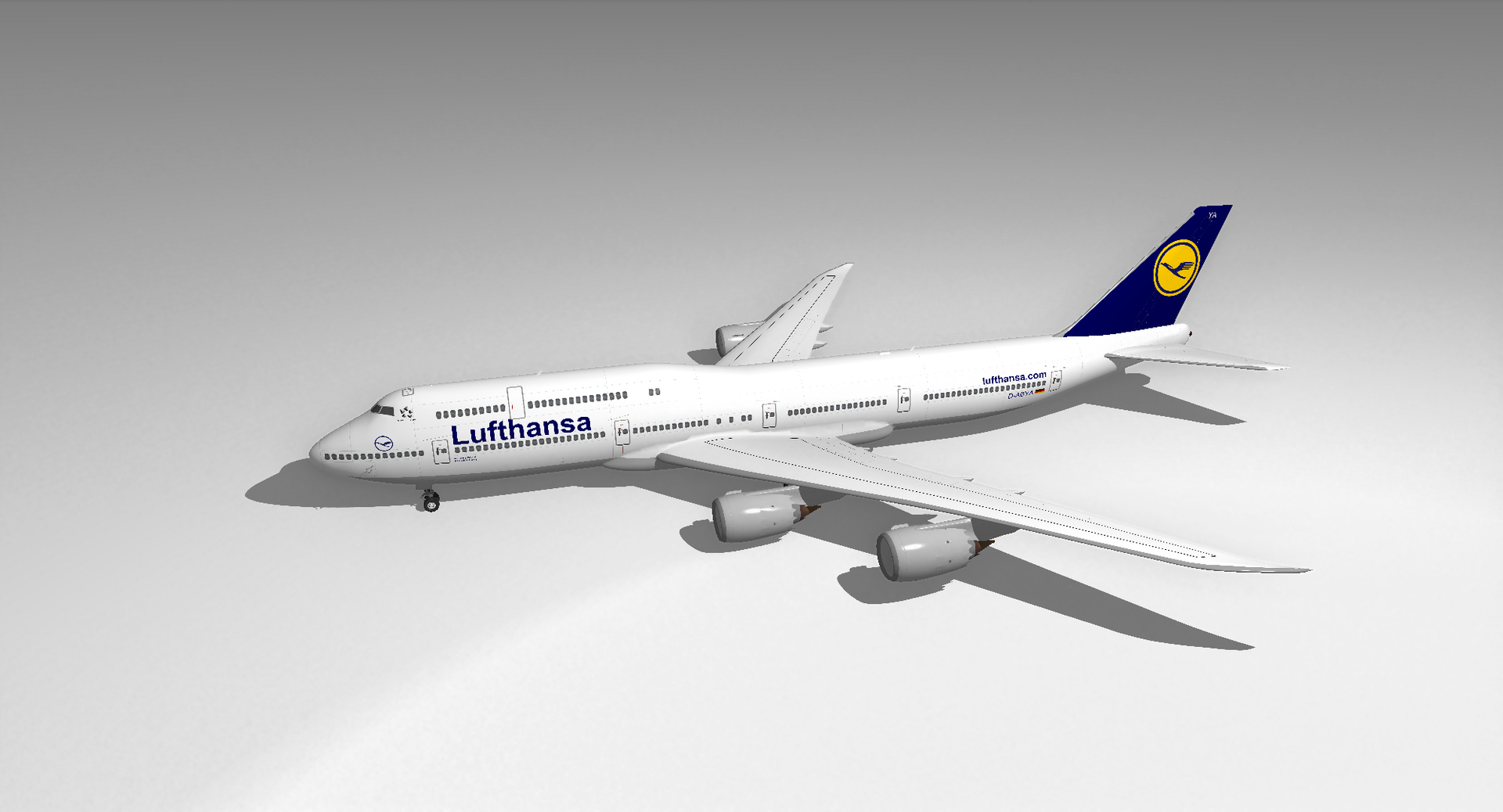3D Boeing 747-8i Lufthansa Model - TurboSquid 1861326