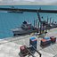 navy base port scenario 3d model