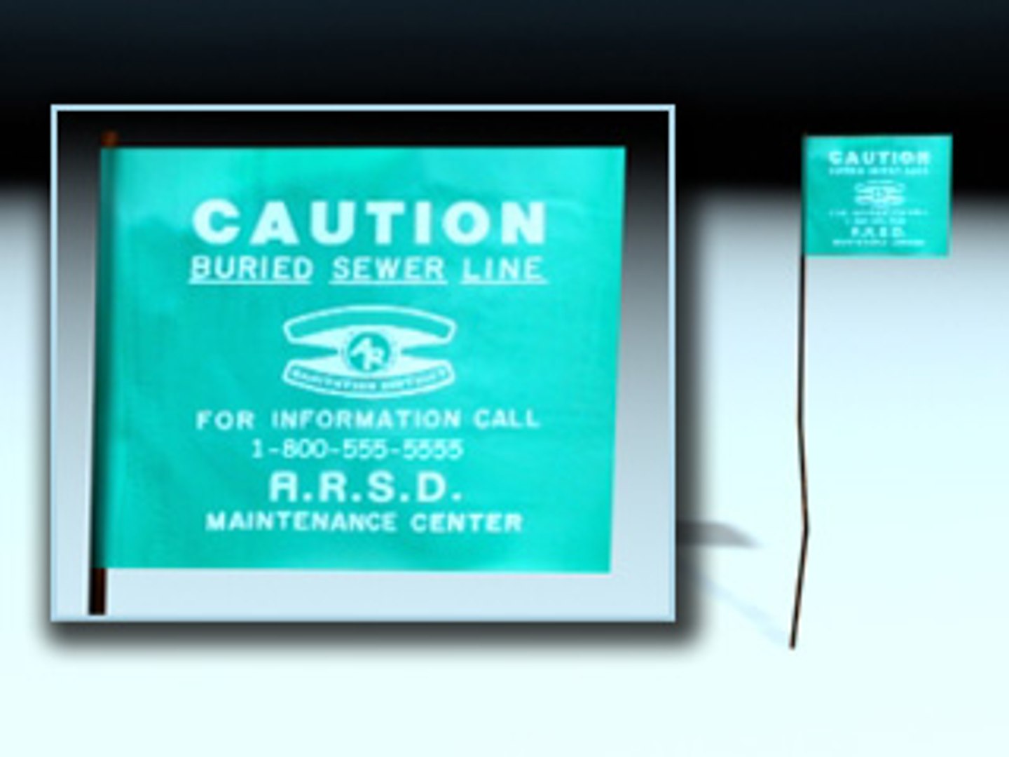 utility flag 3d model