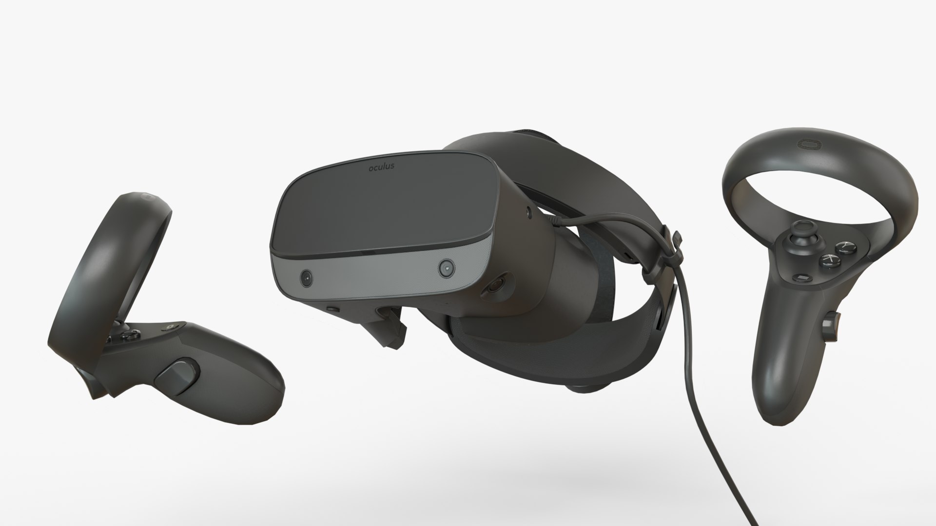 3D model Oculus Rift S with Oculus Touch V2 controllers - TurboSquid ...