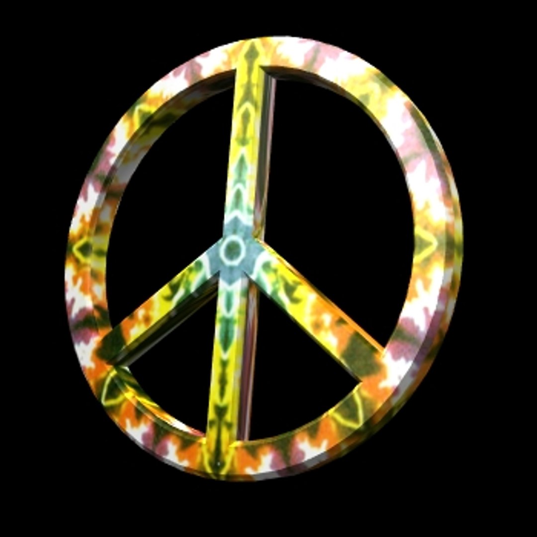 Peace Sign 3d Model