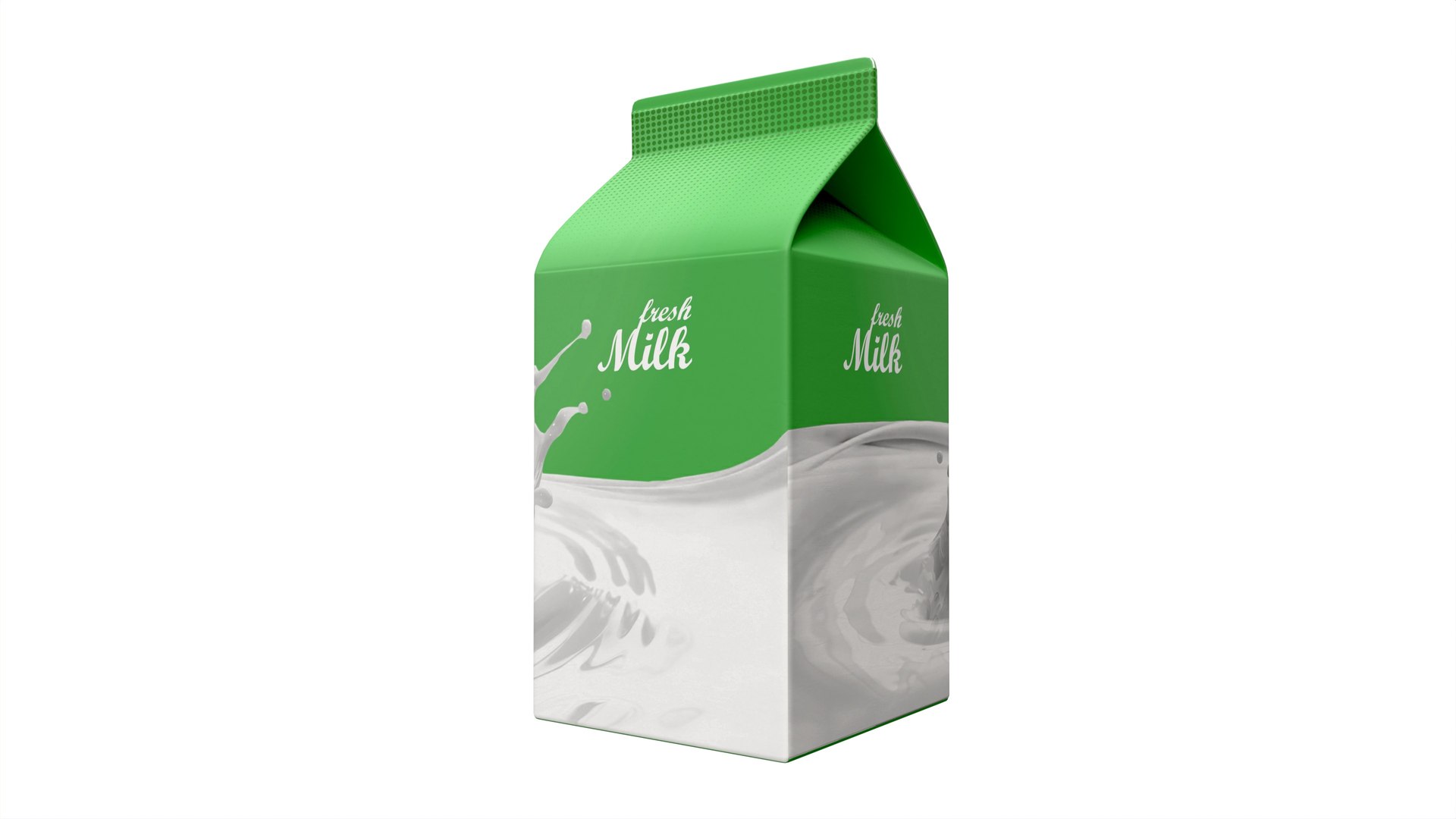 Milk Packaging Box 500 Ml Mockup 3D Model - TurboSquid 2142444