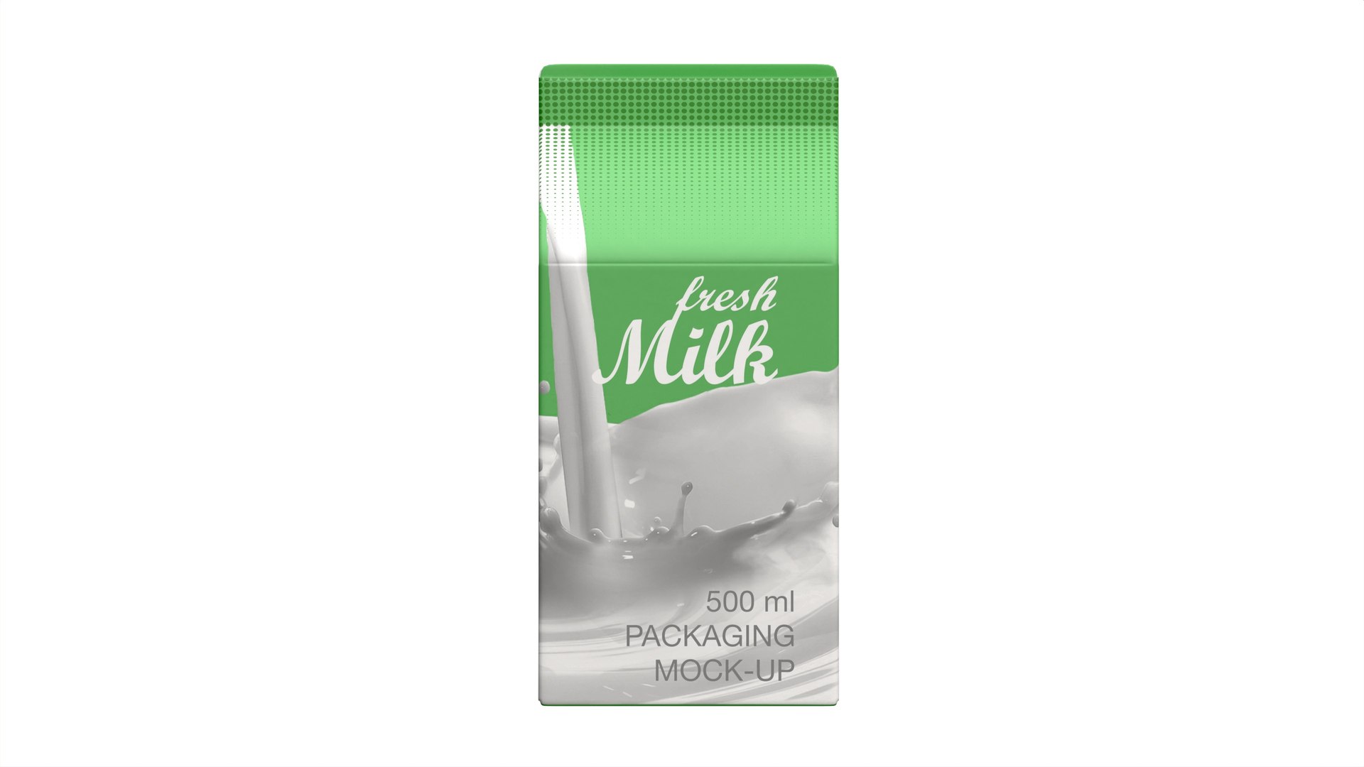 Milk Packaging Box 500 Ml Mockup 3D Model - TurboSquid 2142444