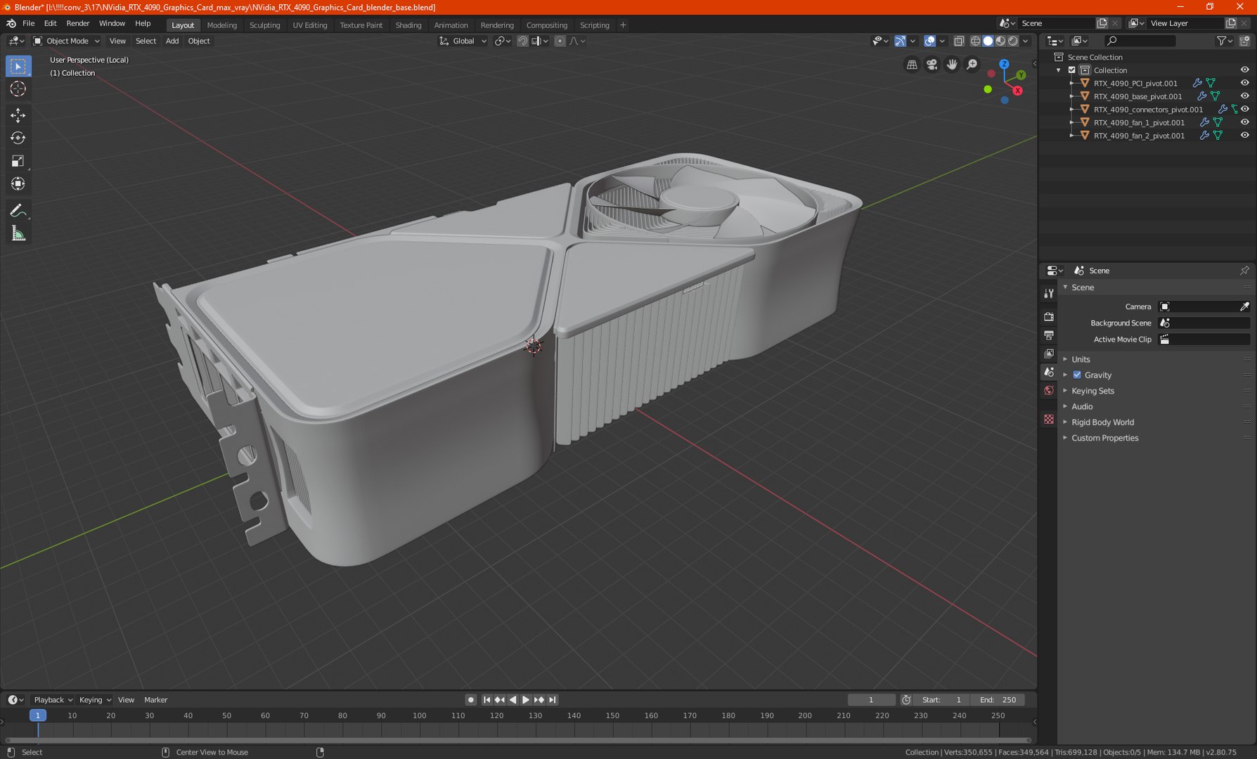3D Computer Graphics Video Card - TurboSquid 1993735