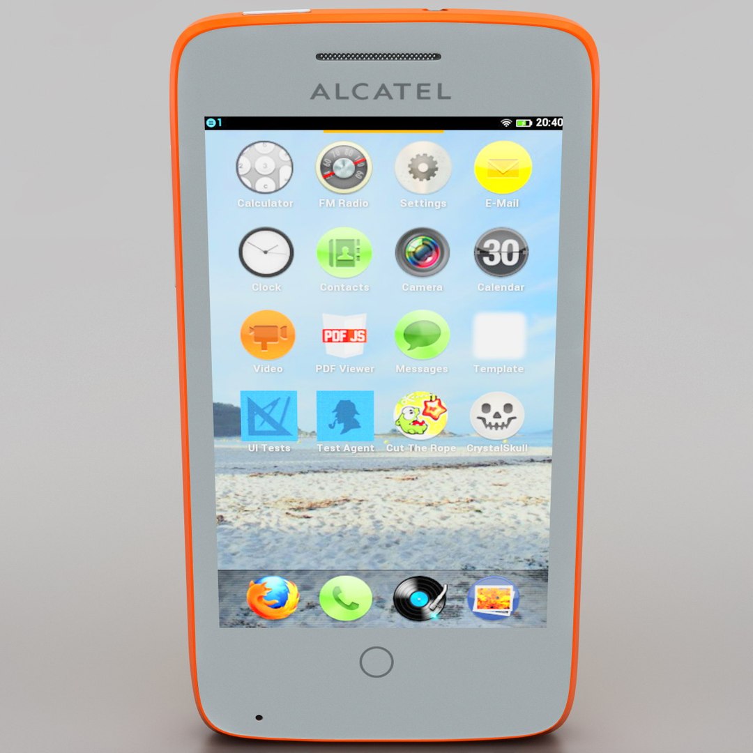 Alcatel Touch Orange 3d Model