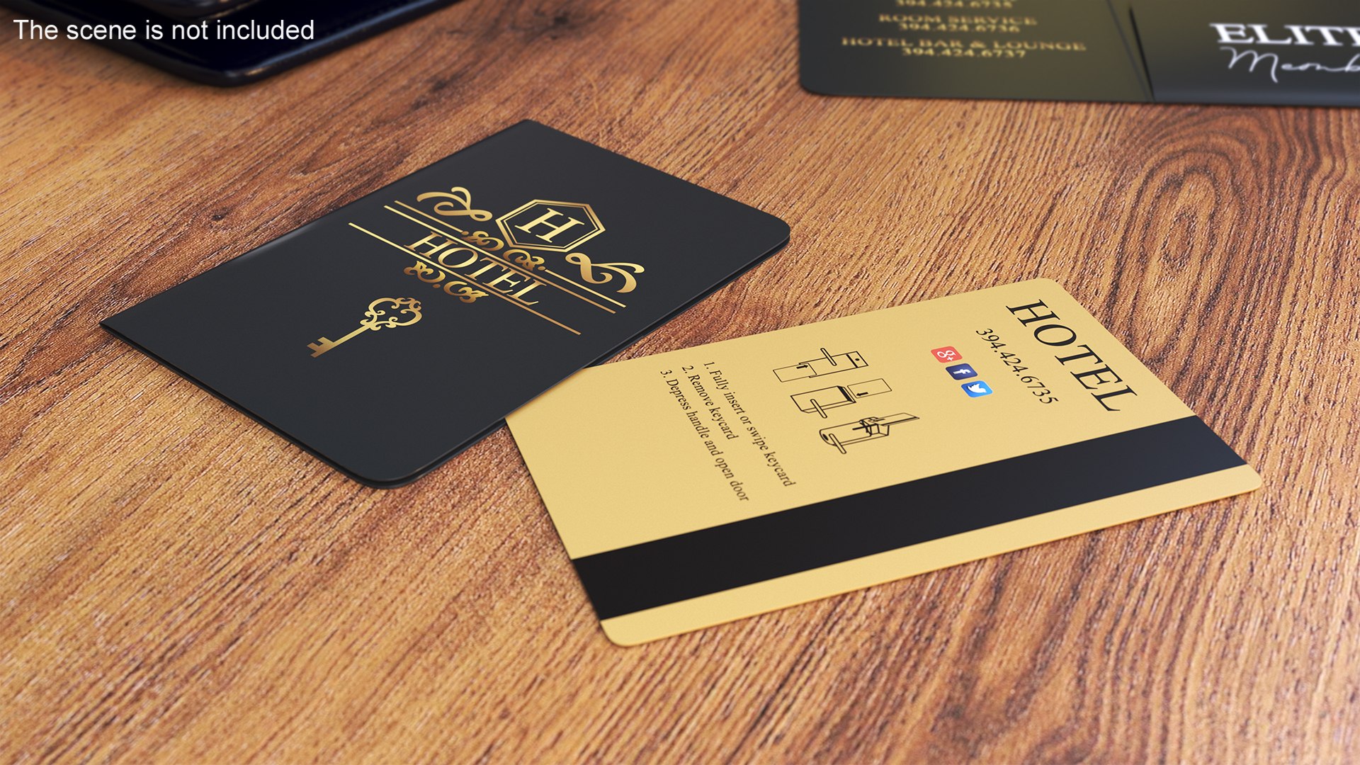 Hotel Card Key Black 3D - TurboSquid 2267790