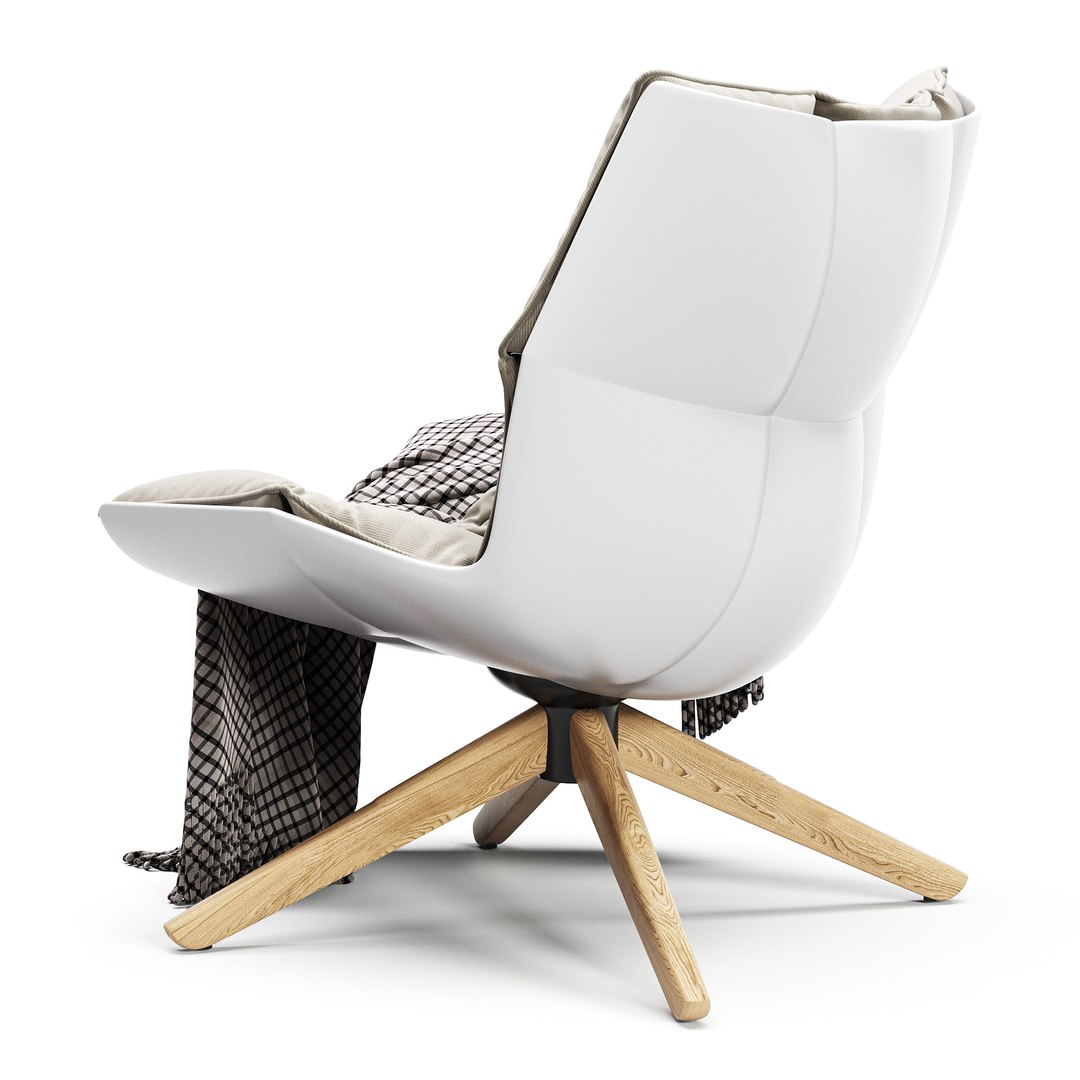 3D BB ITALIA Husk Armchair Model - TurboSquid 2320282