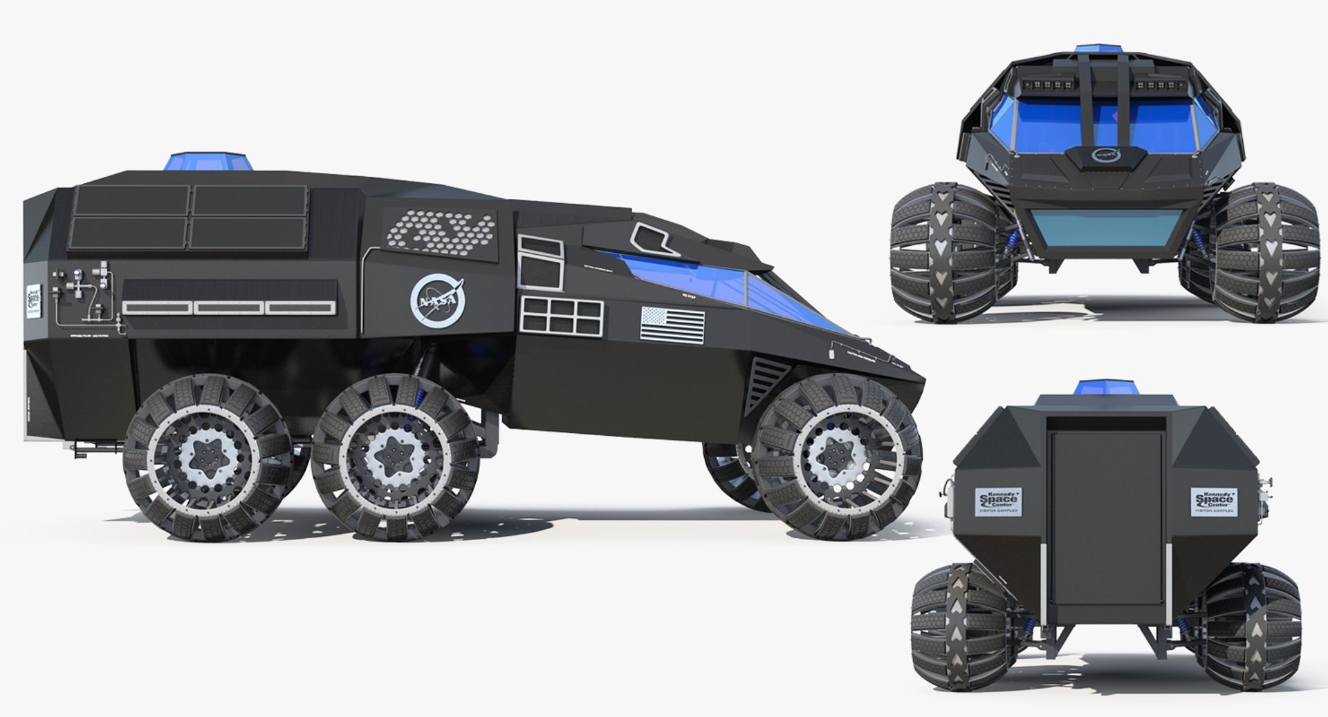 3D nasa futuristic mars rover - TurboSquid 1254093