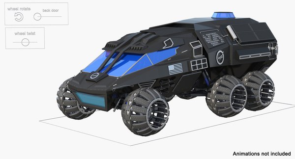 3D nasa futuristic mars rover - TurboSquid 1254093