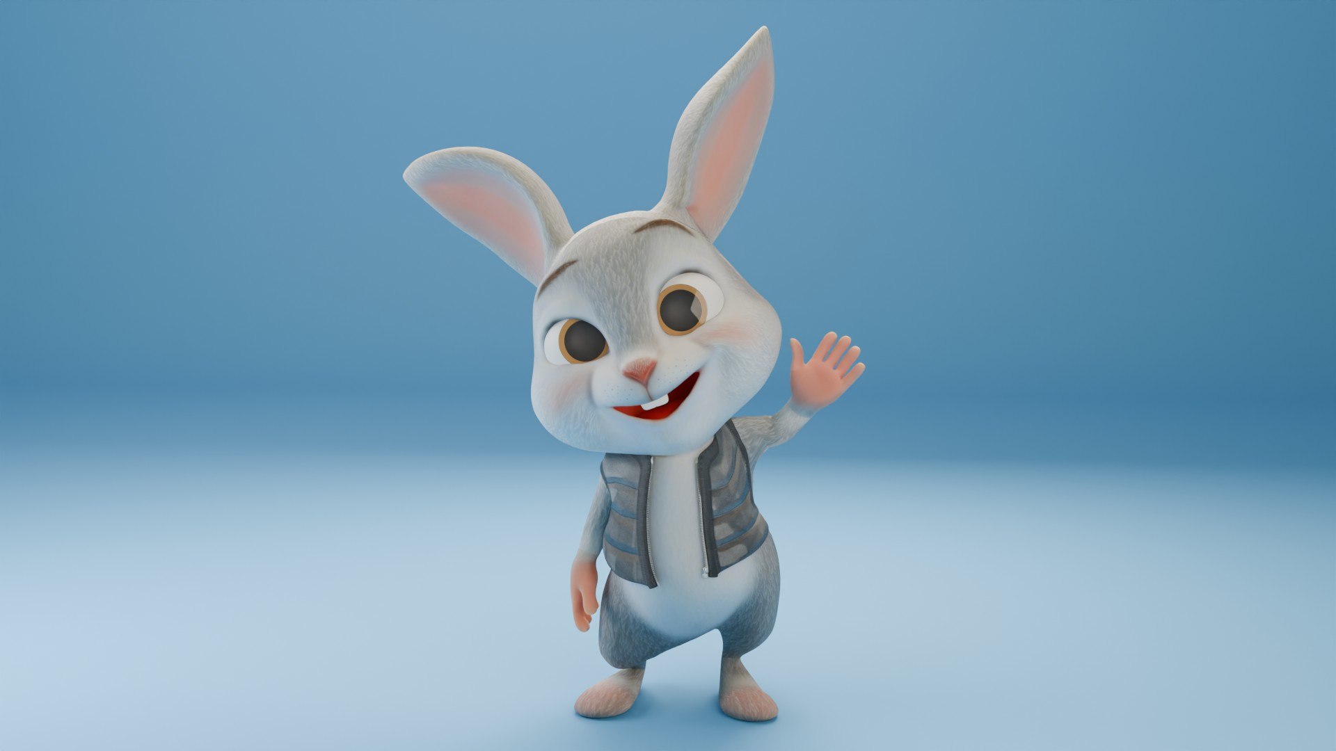 3D Rabbit Toon - TurboSquid 2290655
