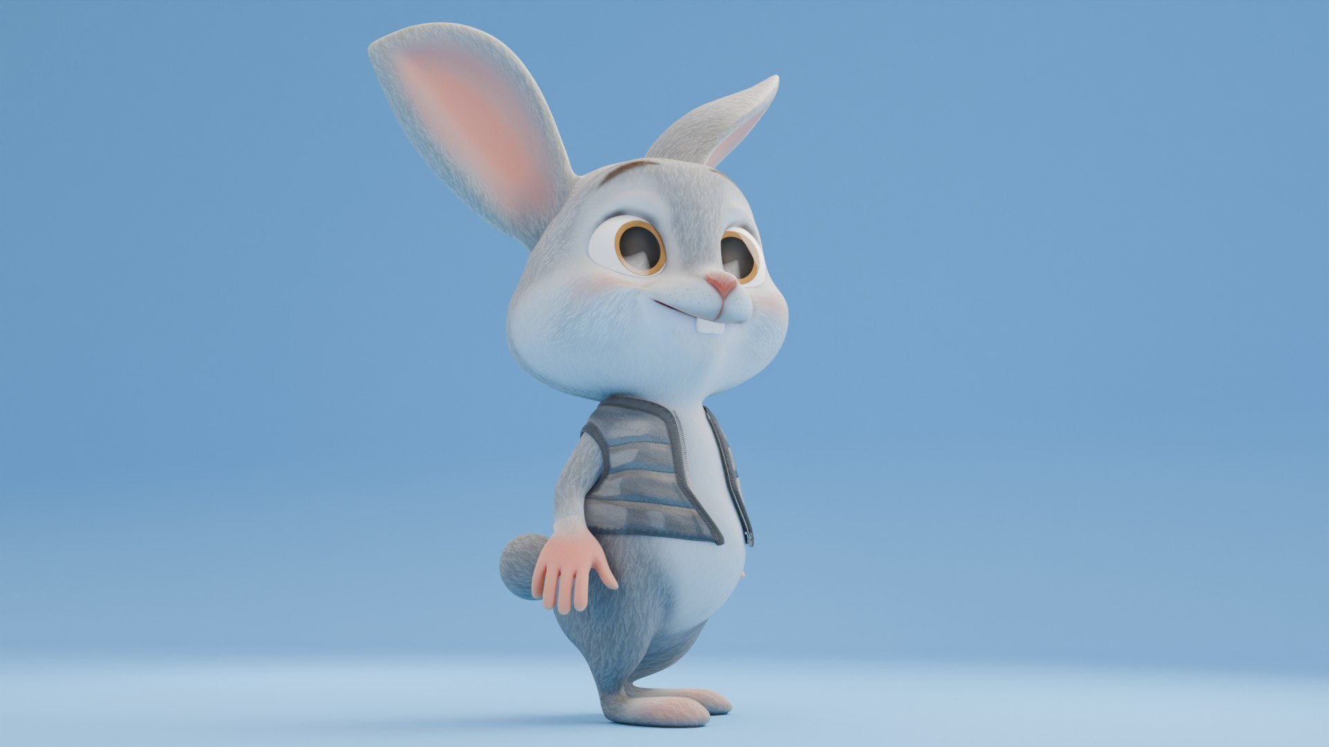 3D Rabbit Toon - TurboSquid 2290655