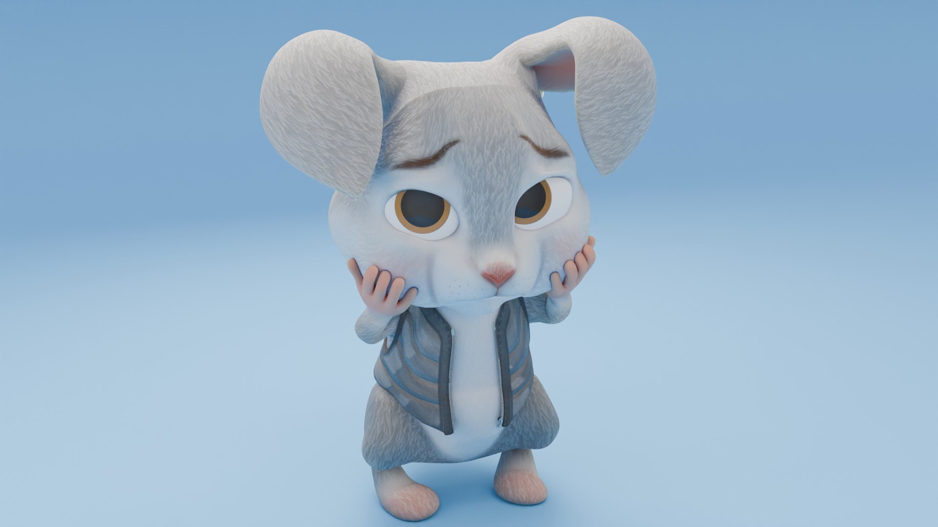 3D Rabbit Toon - TurboSquid 2290655