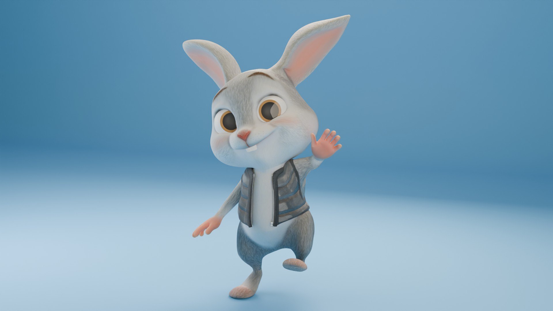 3D Rabbit Toon - TurboSquid 2290655