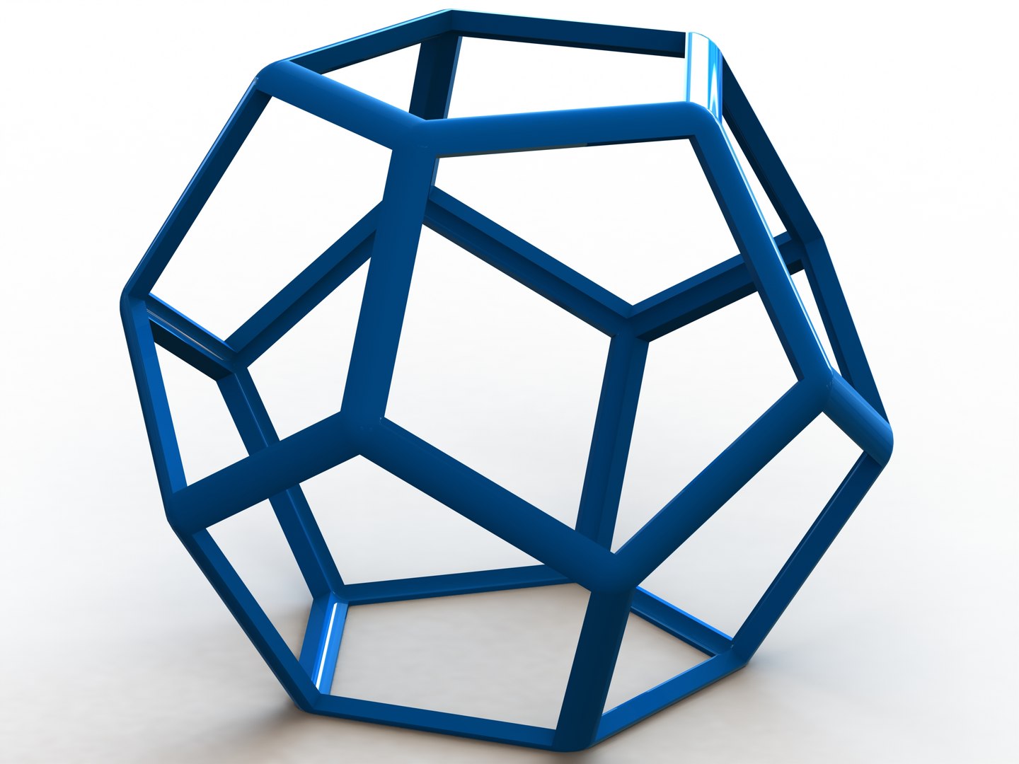 Wireframe Thick Dodecahedron model - TurboSquid 2176012