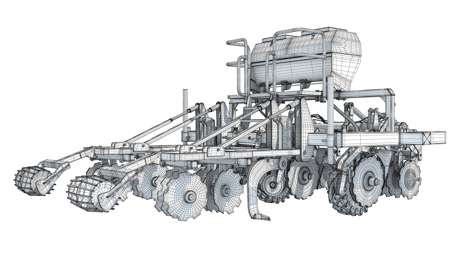 Farm Subsoiler 3D - TurboSquid 1536750