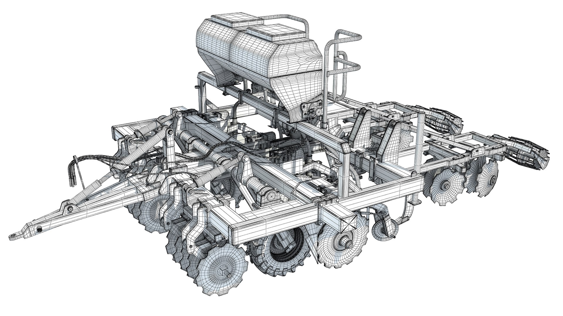 Farm Subsoiler 3D - TurboSquid 1536750