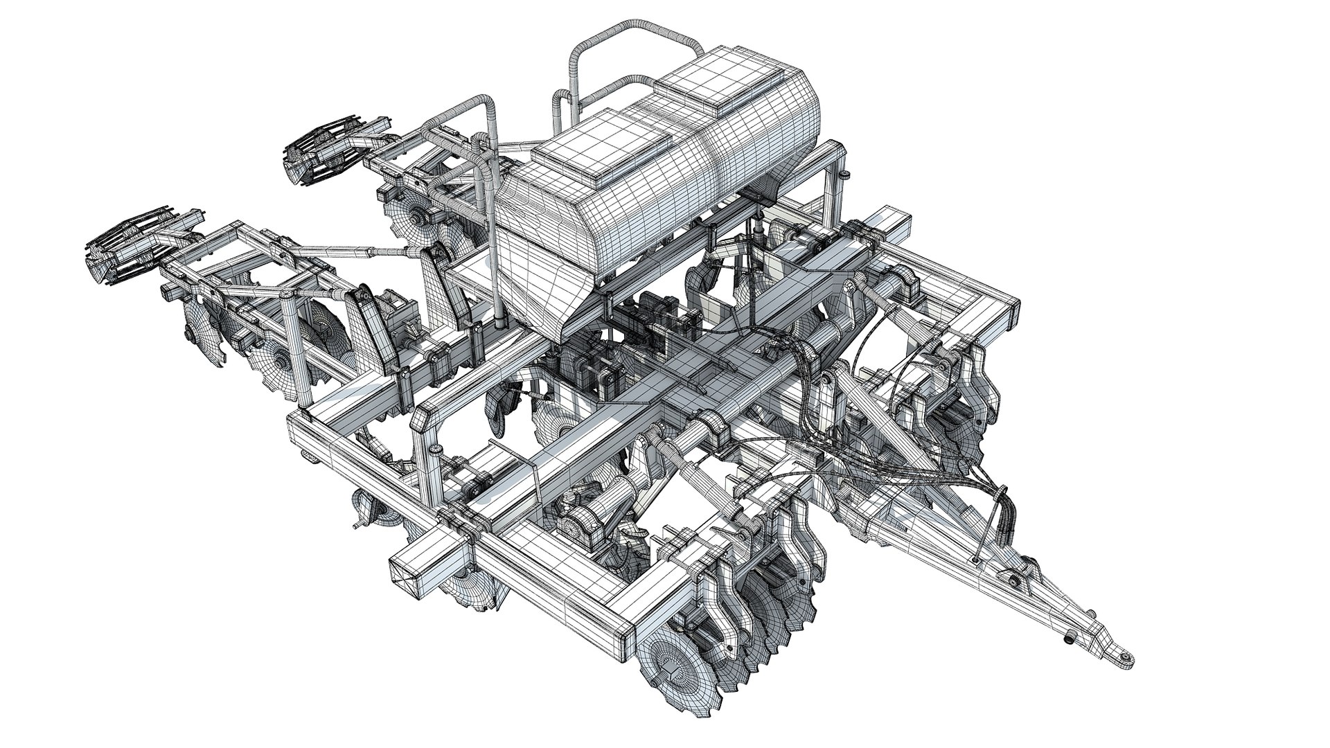 Farm Subsoiler 3D - TurboSquid 1536750