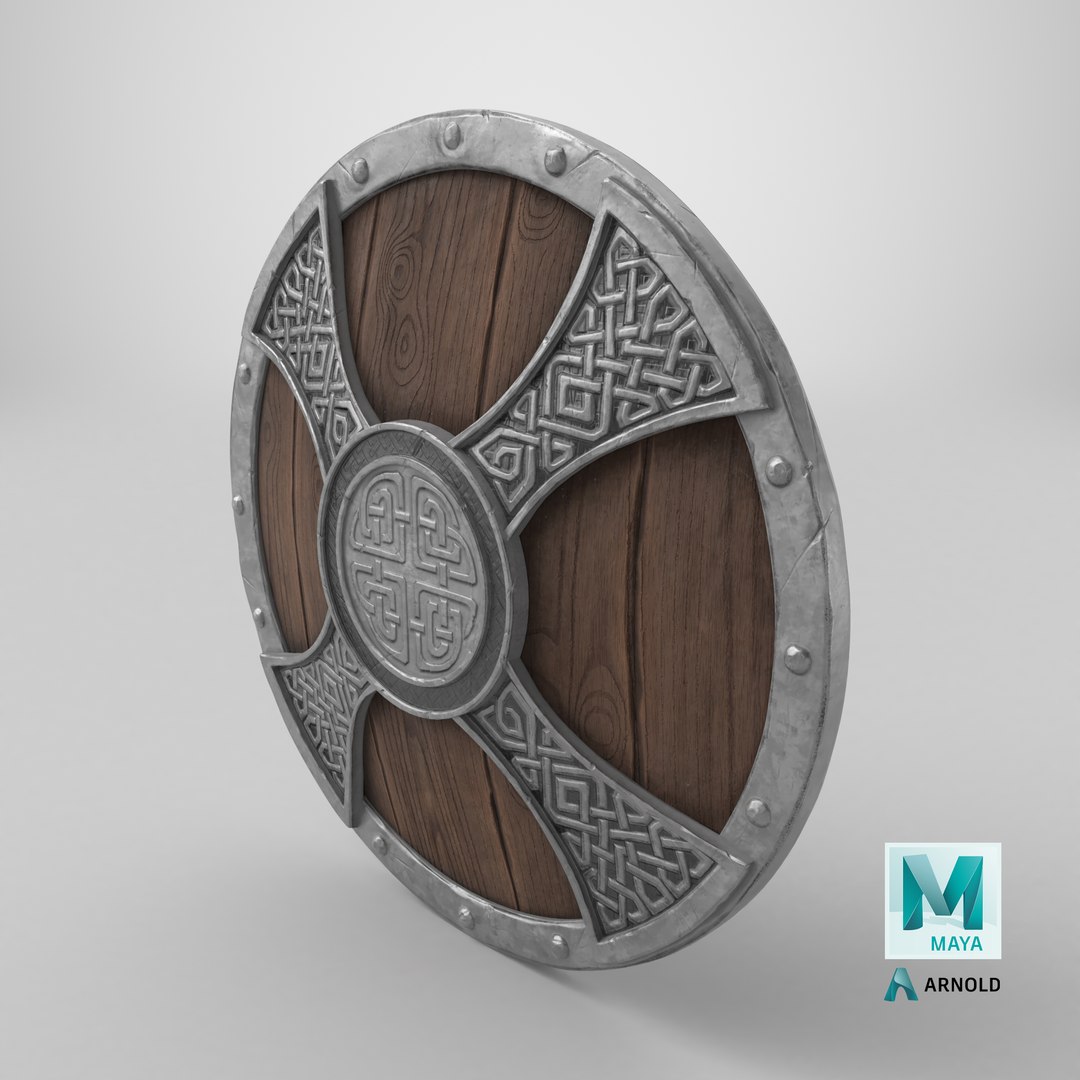 3D Round Battle Shield - TurboSquid 2390113