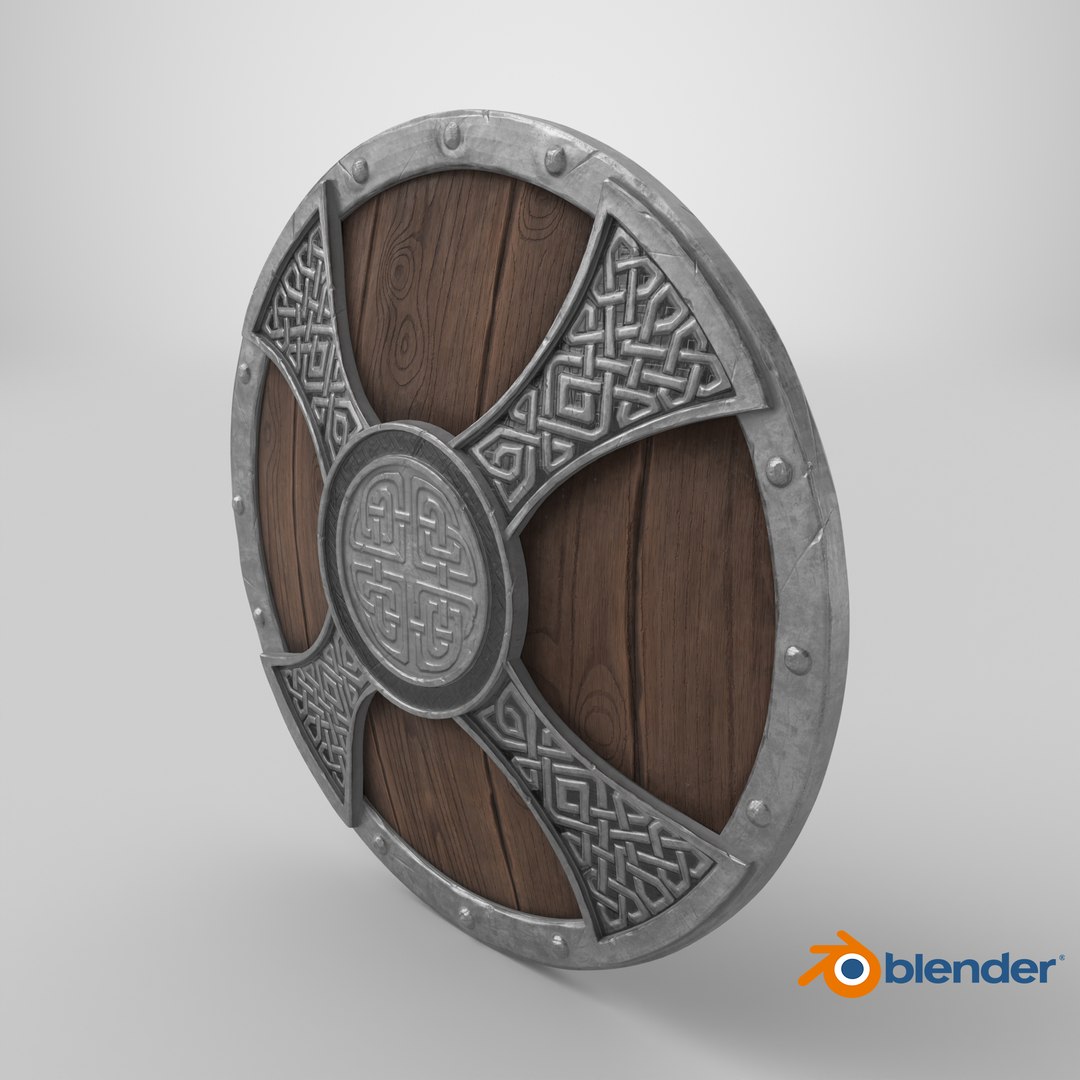 3D Round Battle Shield - TurboSquid 2390113
