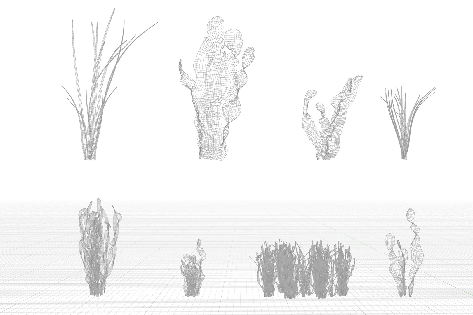 Underwater Grass Pack Model - TurboSquid 1950212