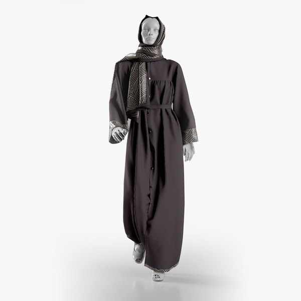 3D Abaya Models | TurboSquid