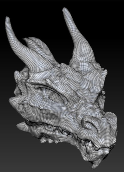 dragon head 3d model