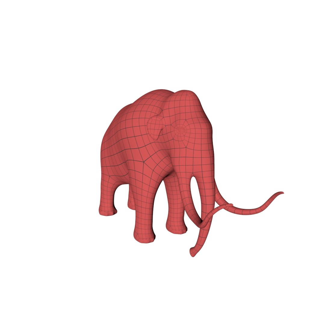 3d base mesh mammoth