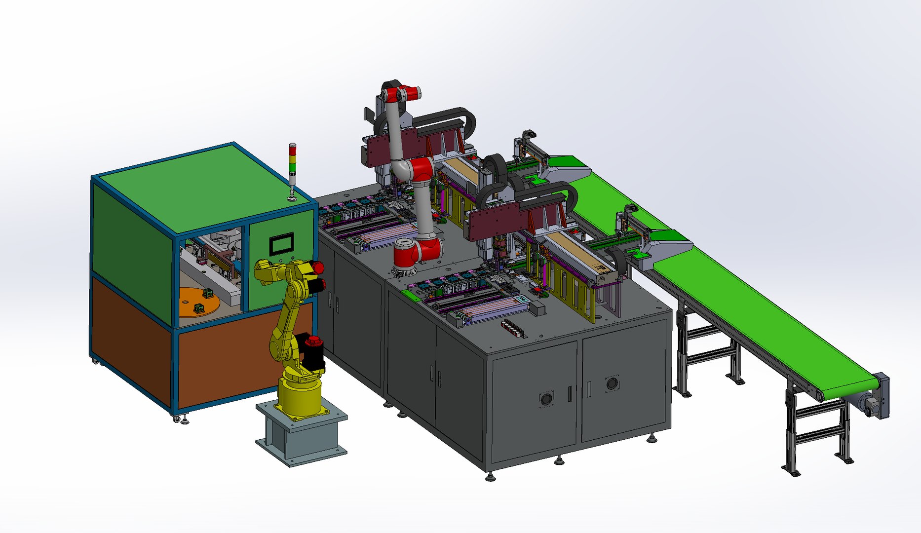 3D Panel automatic assembly line - TurboSquid 1990920