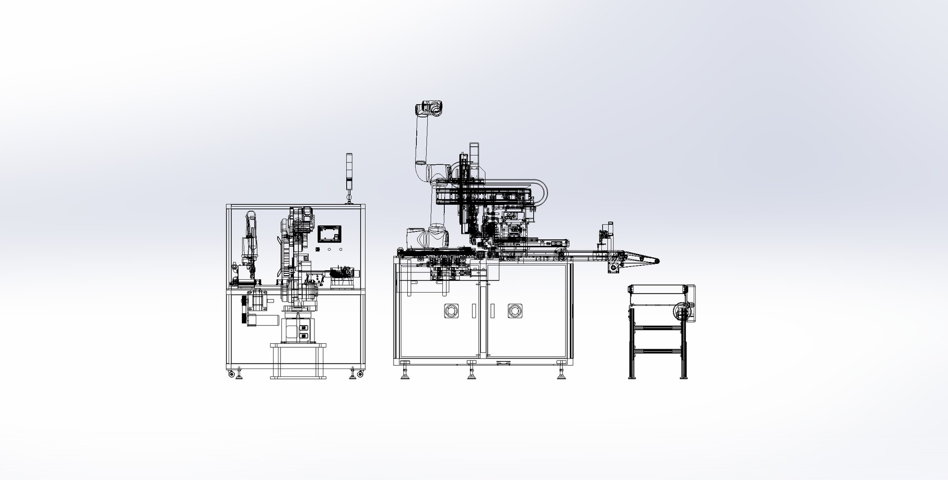 3D Panel automatic assembly line - TurboSquid 1990920