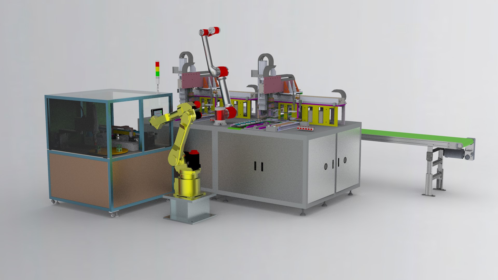 3D Panel automatic assembly line - TurboSquid 1990920