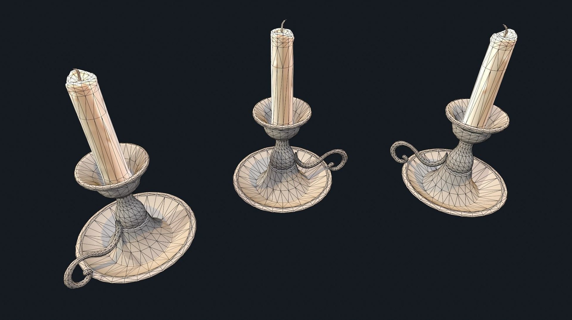 3D Medieval Candlestick 5 - TurboSquid 2168346