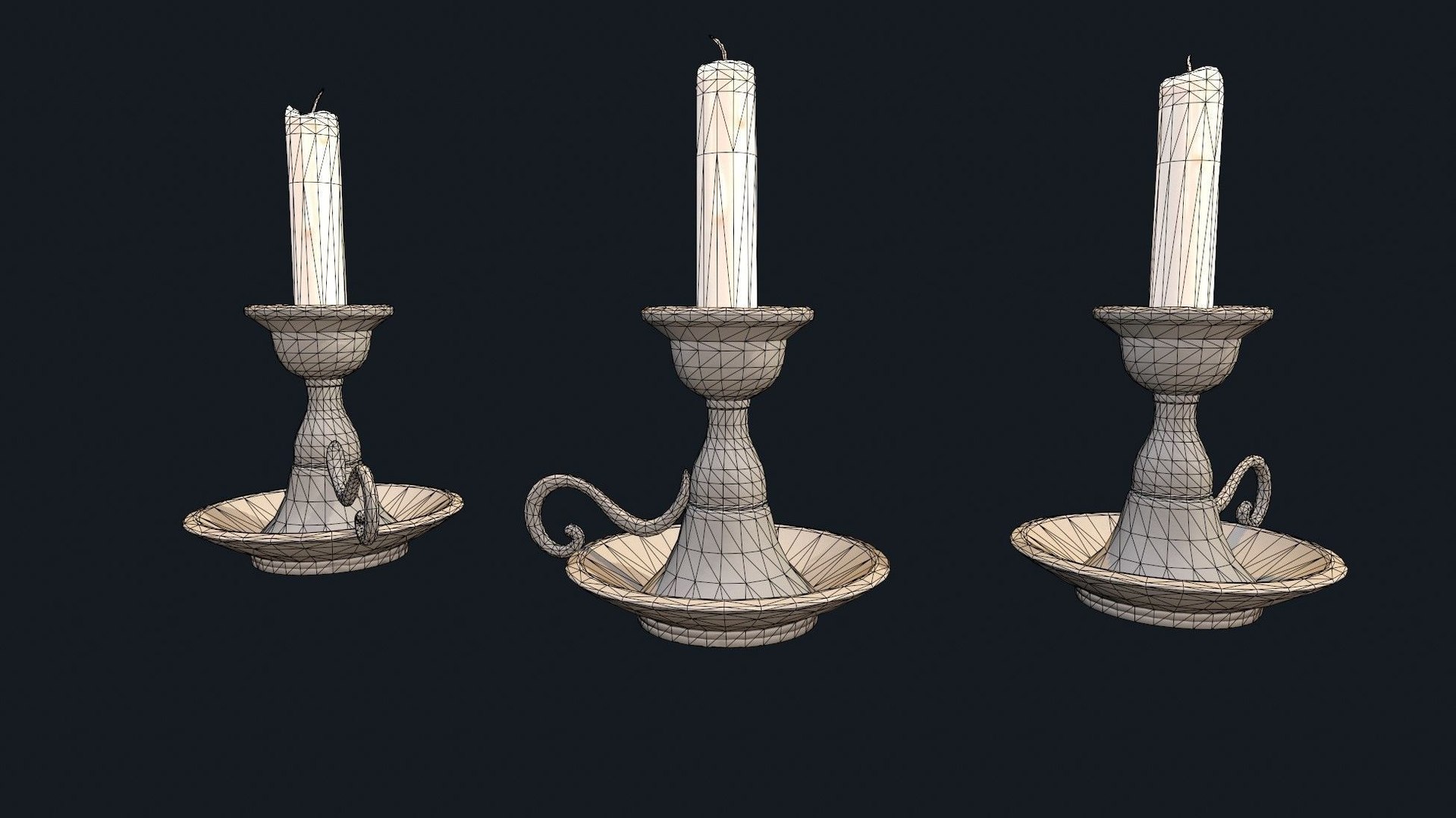 3D Medieval Candlestick 5 - TurboSquid 2168346
