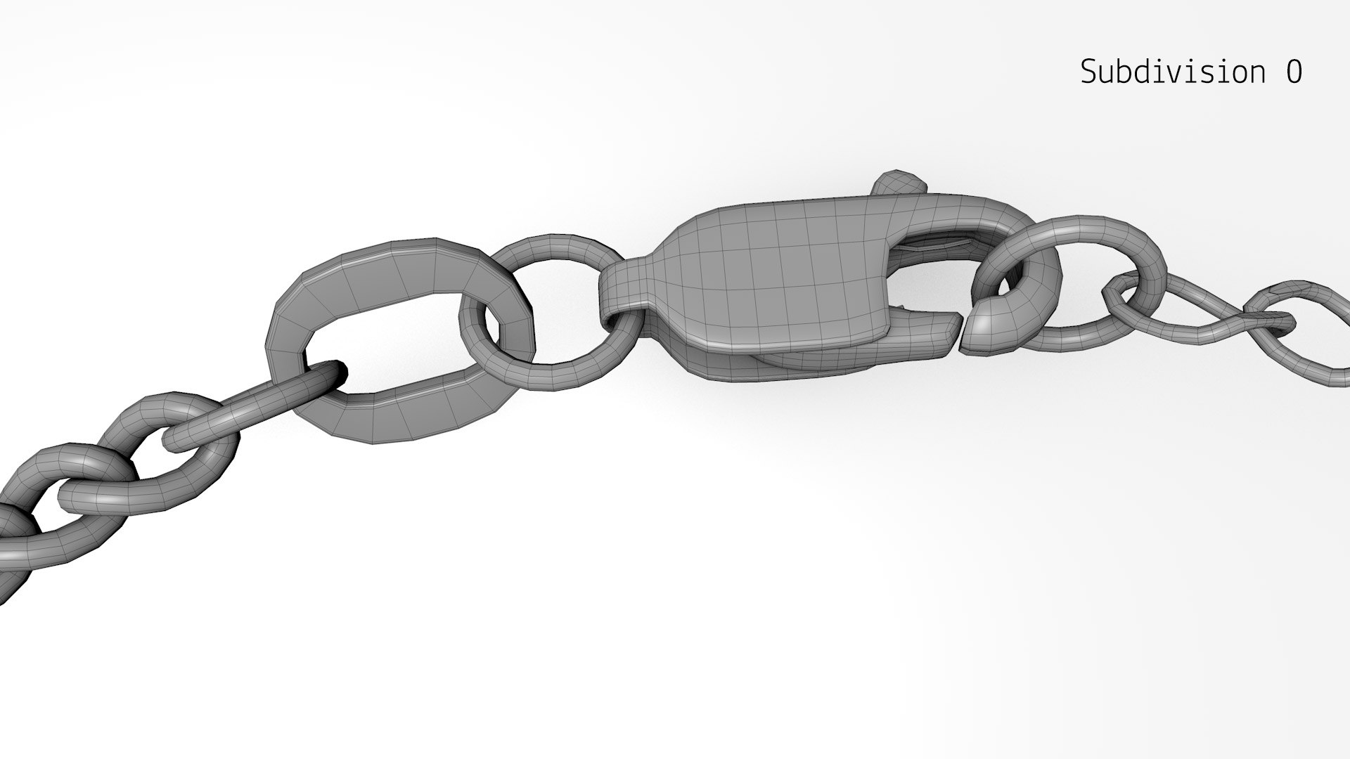 3D Chain Necklace Model - TurboSquid 1649384
