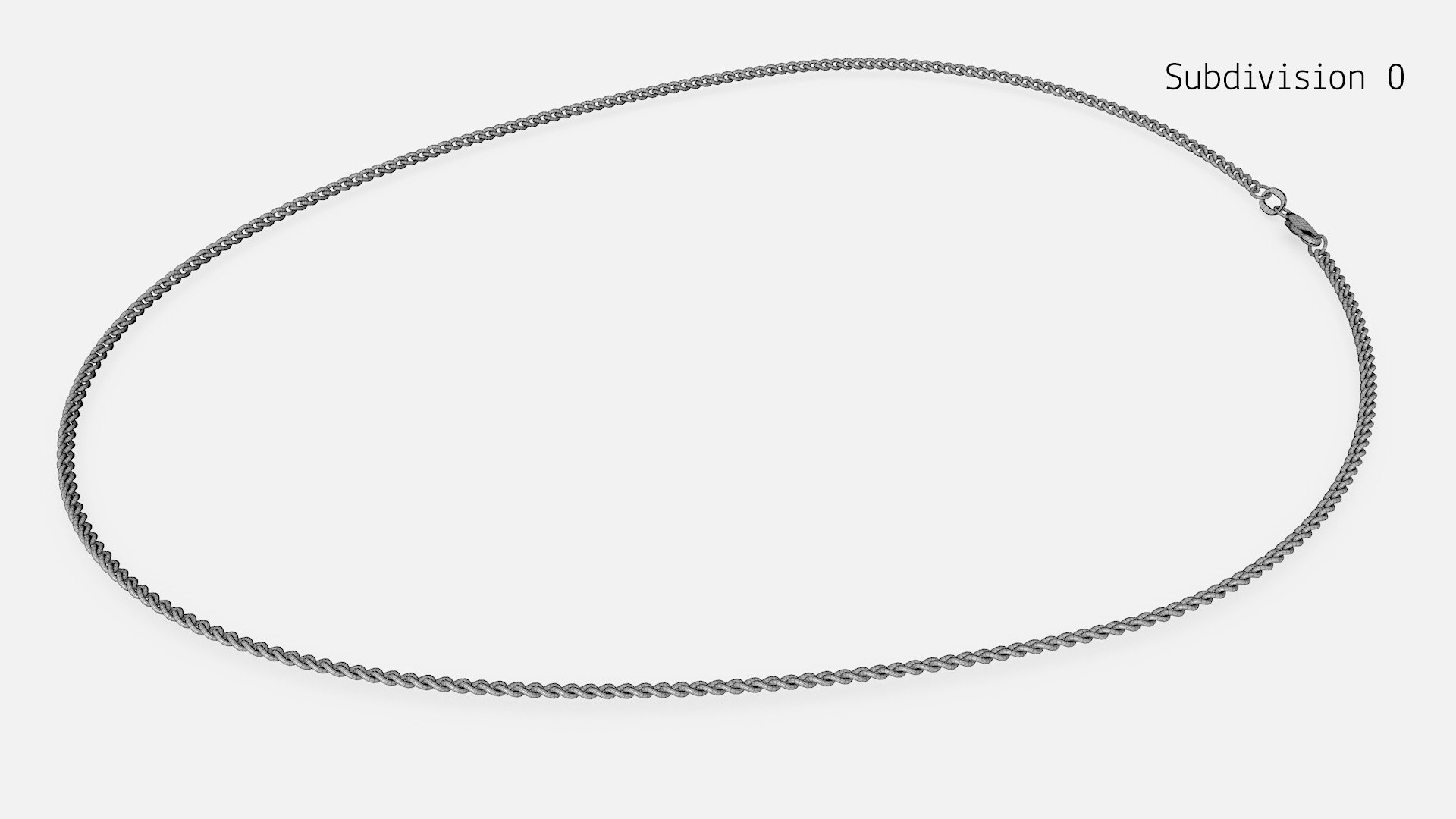 3D Chain Necklace Model - TurboSquid 1649384