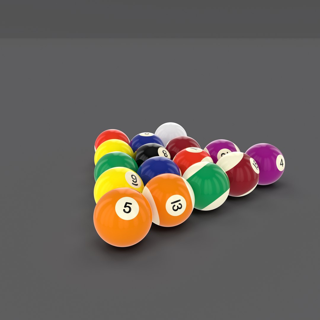 3D Ball Pool Pack Model - TurboSquid 1237878