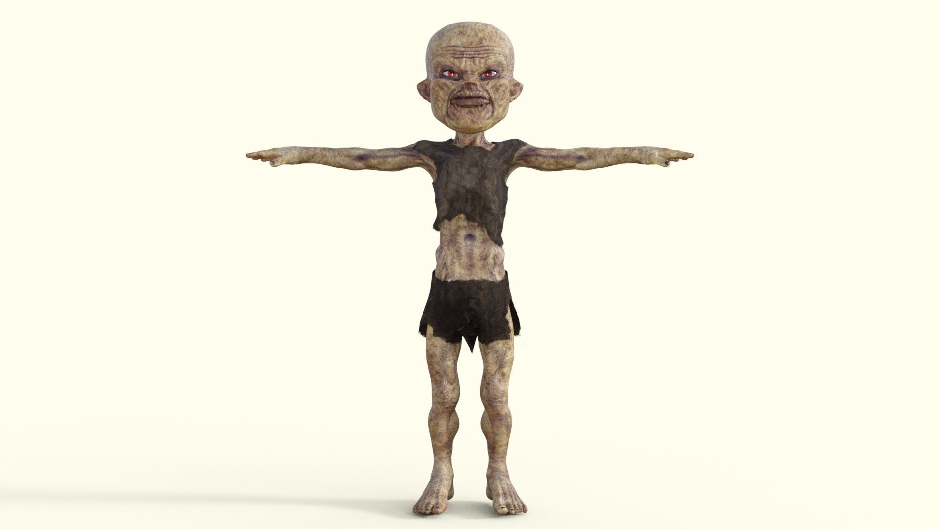 3D Model Scary Zombie Rigged - TurboSquid 2205698