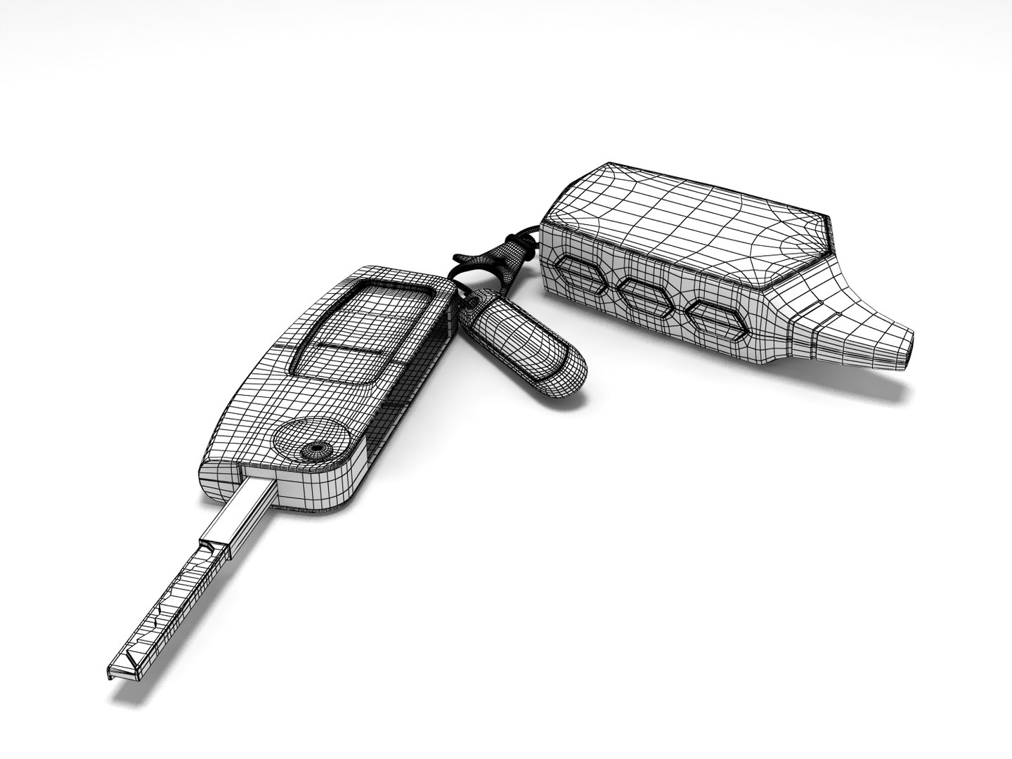 3d Model Car Key Focus 2