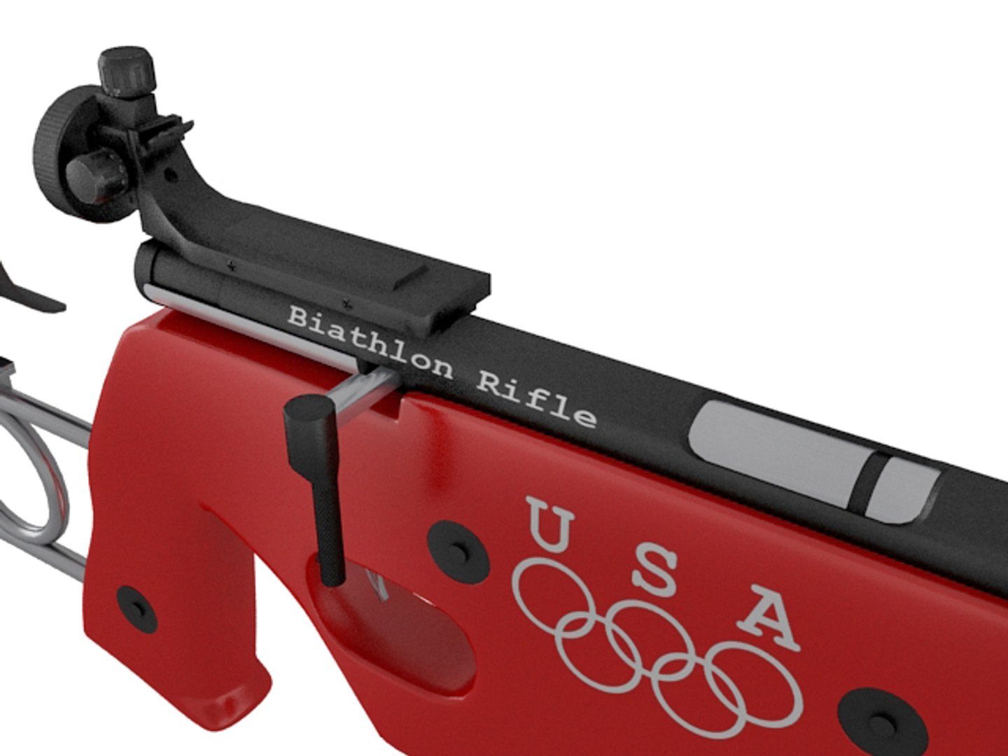 3d Model Biathlon Rifle