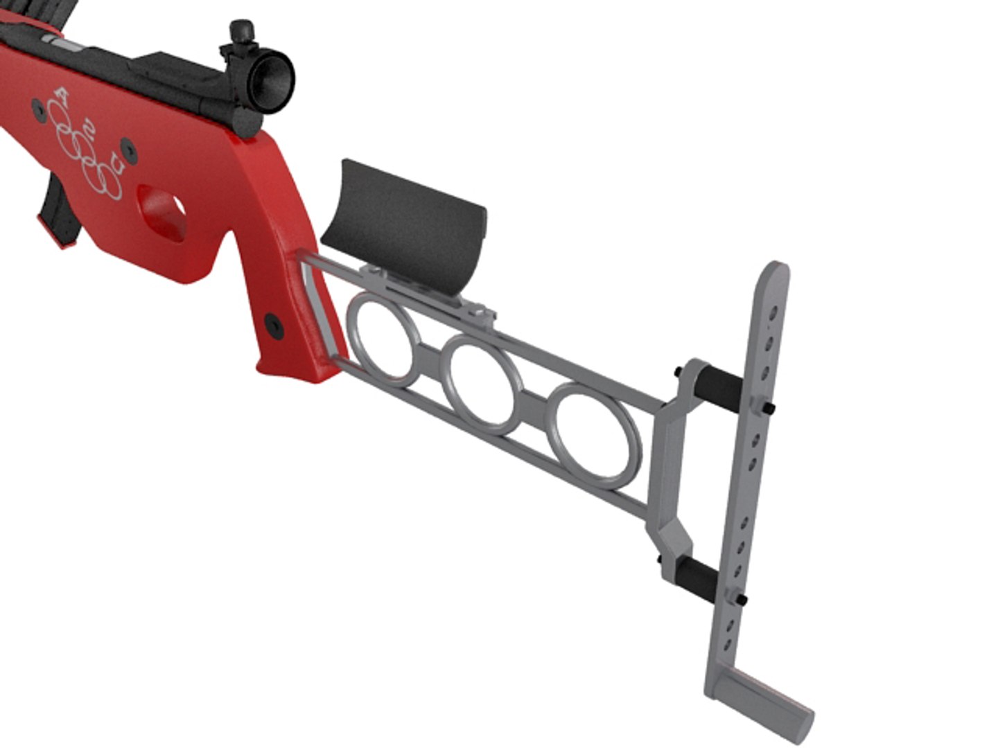 3d Model Biathlon Rifle
