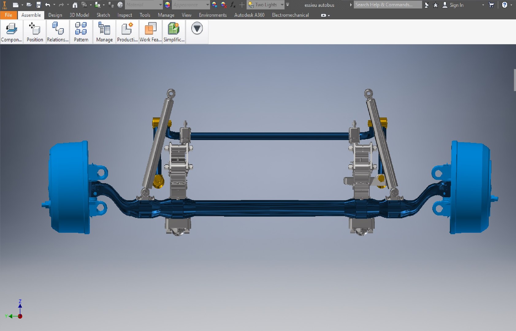 Front axle truck 3D model 3D model - TurboSquid 2007194