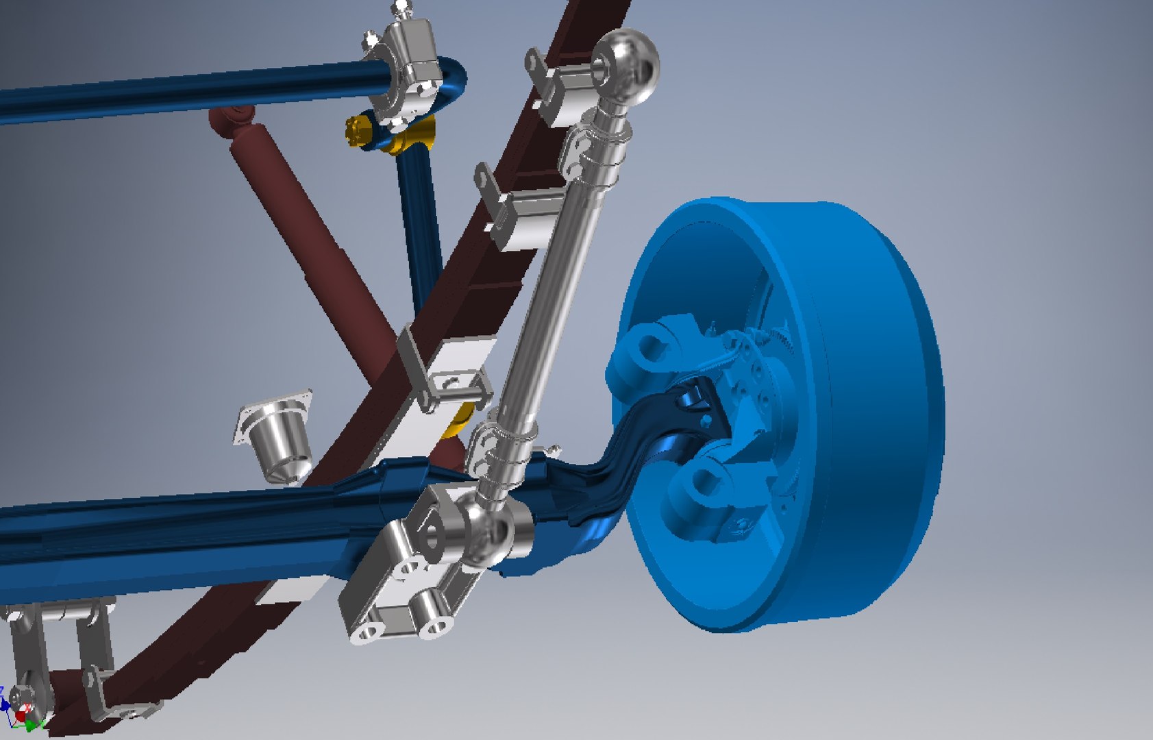 Front axle truck 3D model 3D model - TurboSquid 2007194