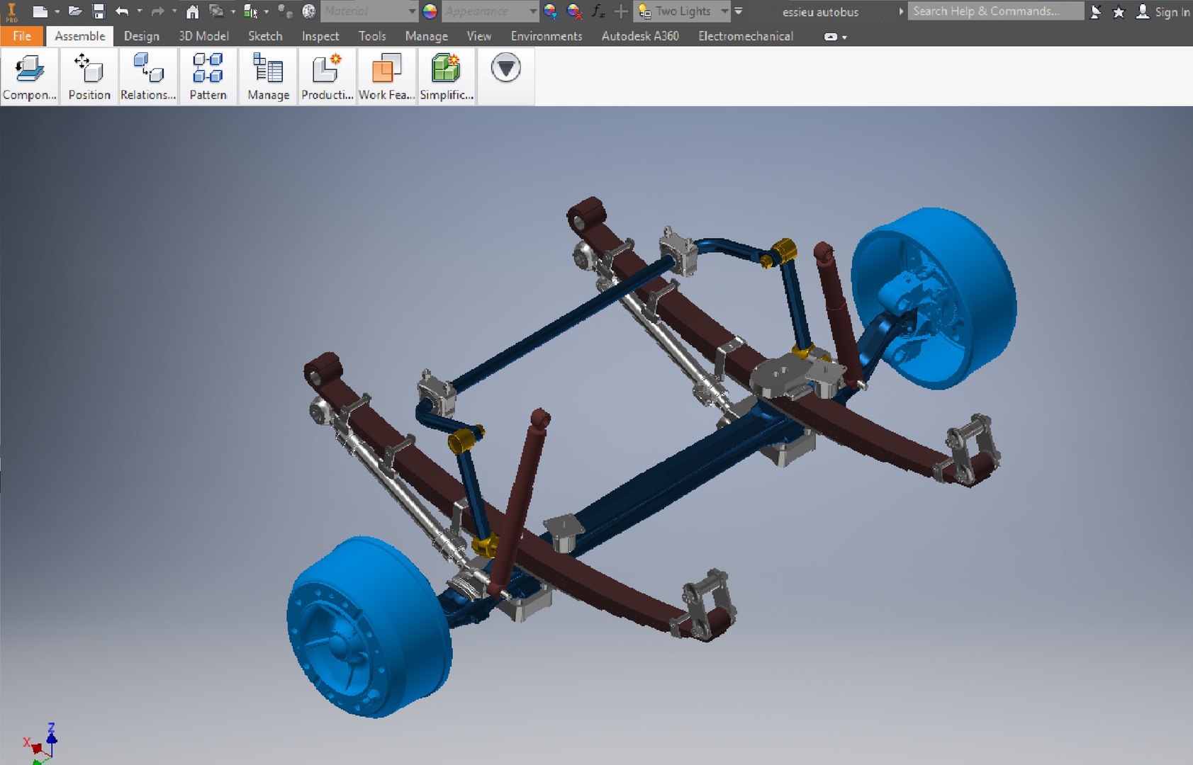 Front axle truck 3D model 3D model - TurboSquid 2007194