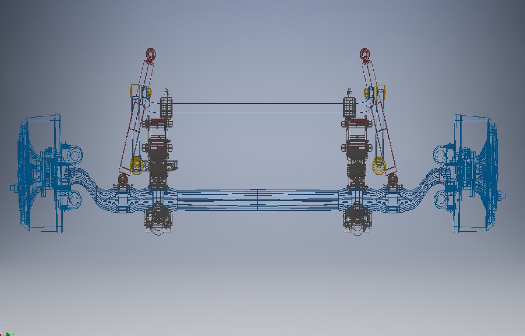 Front axle truck 3D model 3D model - TurboSquid 2007194