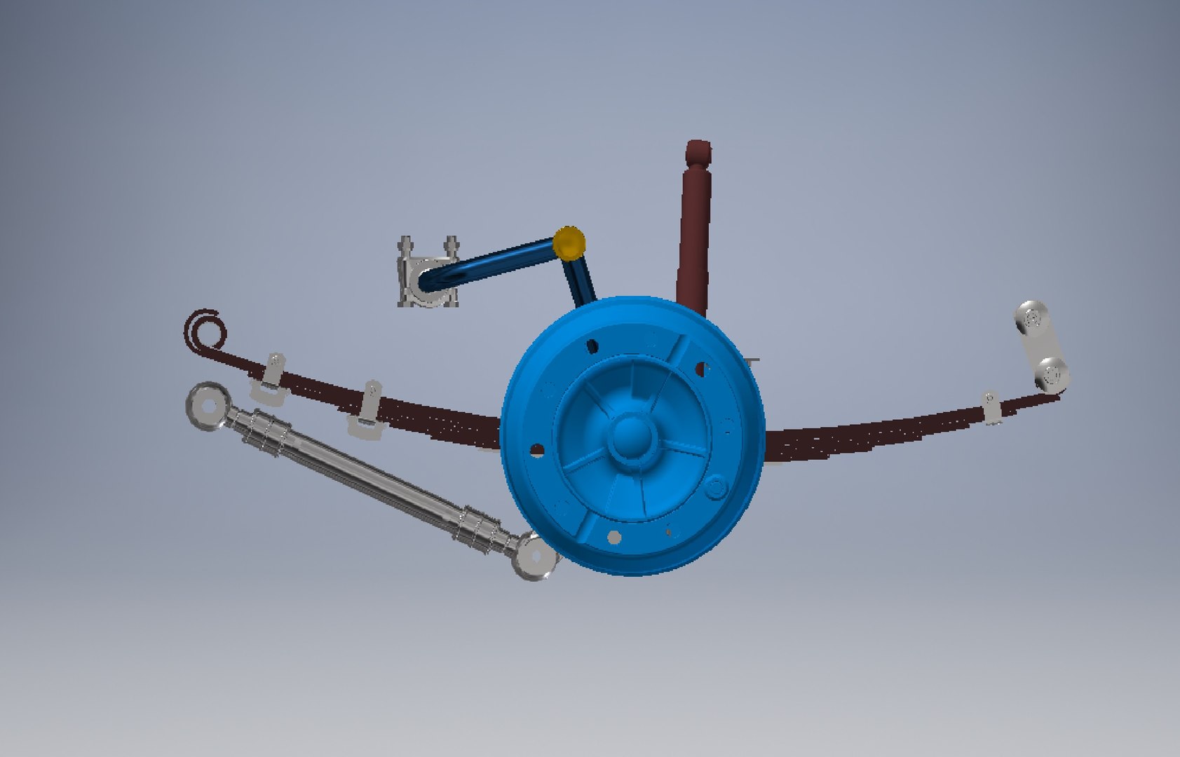 Front axle truck 3D model 3D model - TurboSquid 2007194