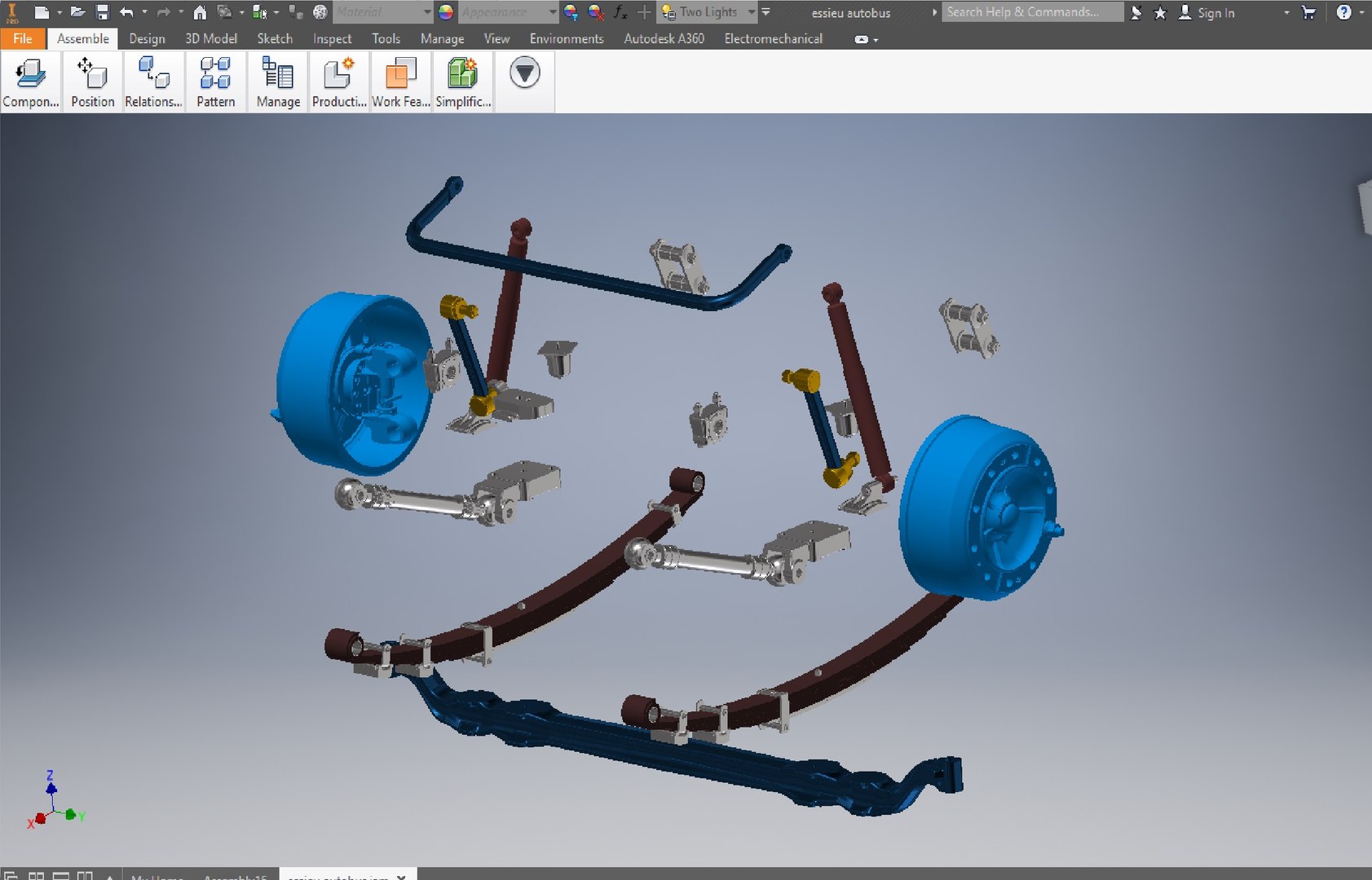 Front axle truck 3D model 3D model - TurboSquid 2007194