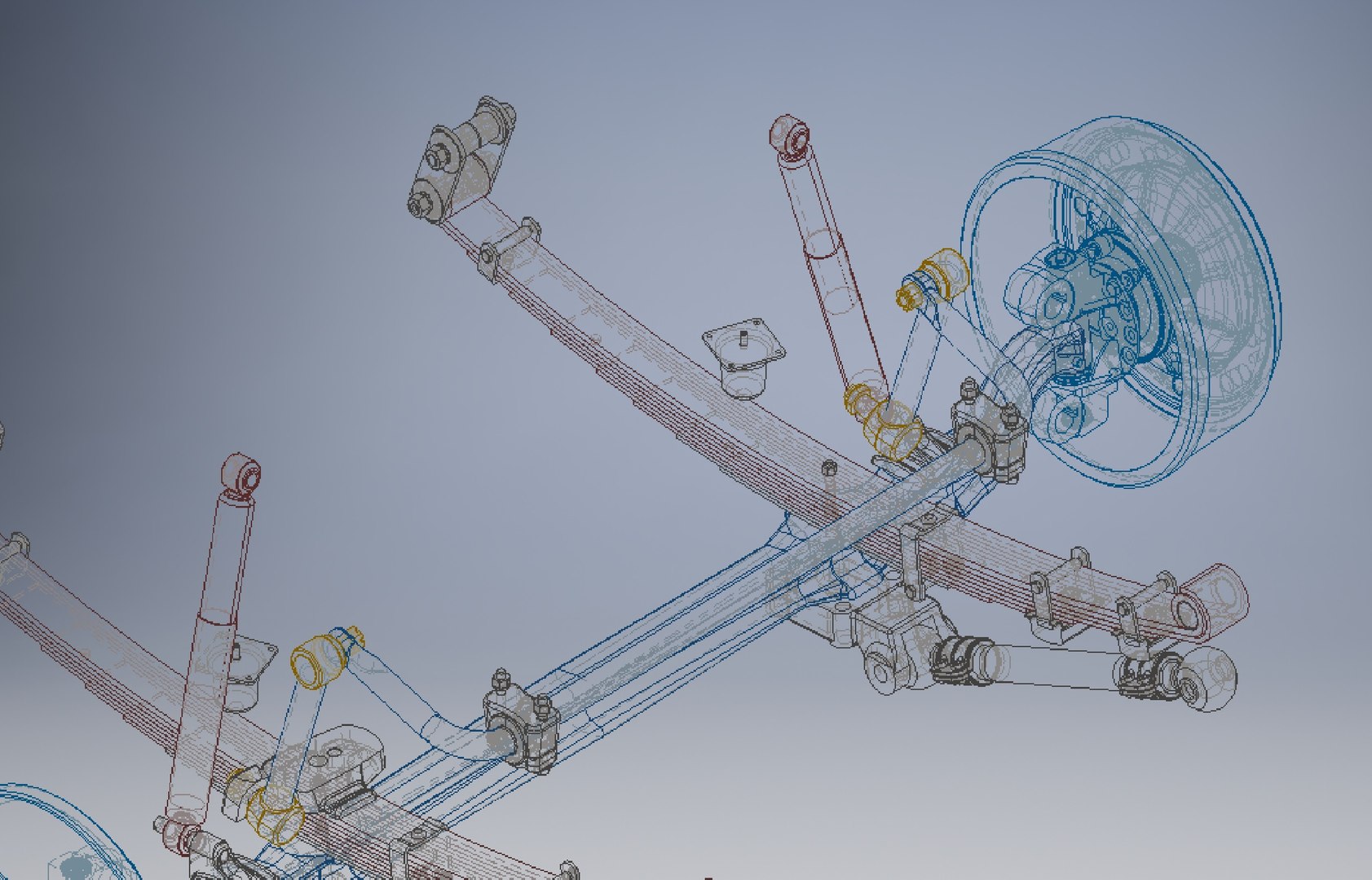 Front axle truck 3D model 3D model - TurboSquid 2007194