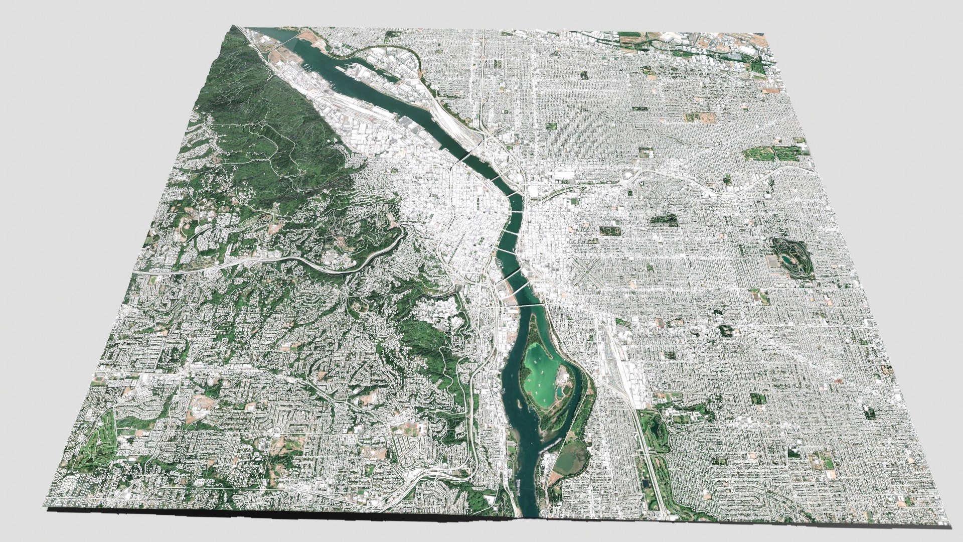 Cityscape Portland USA 3D Model - TurboSquid 2236513