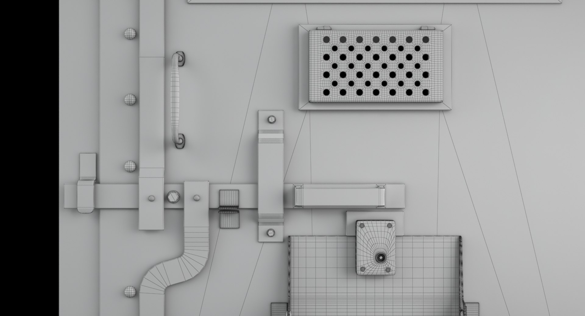 3D Model Prison Door - TurboSquid 1231792