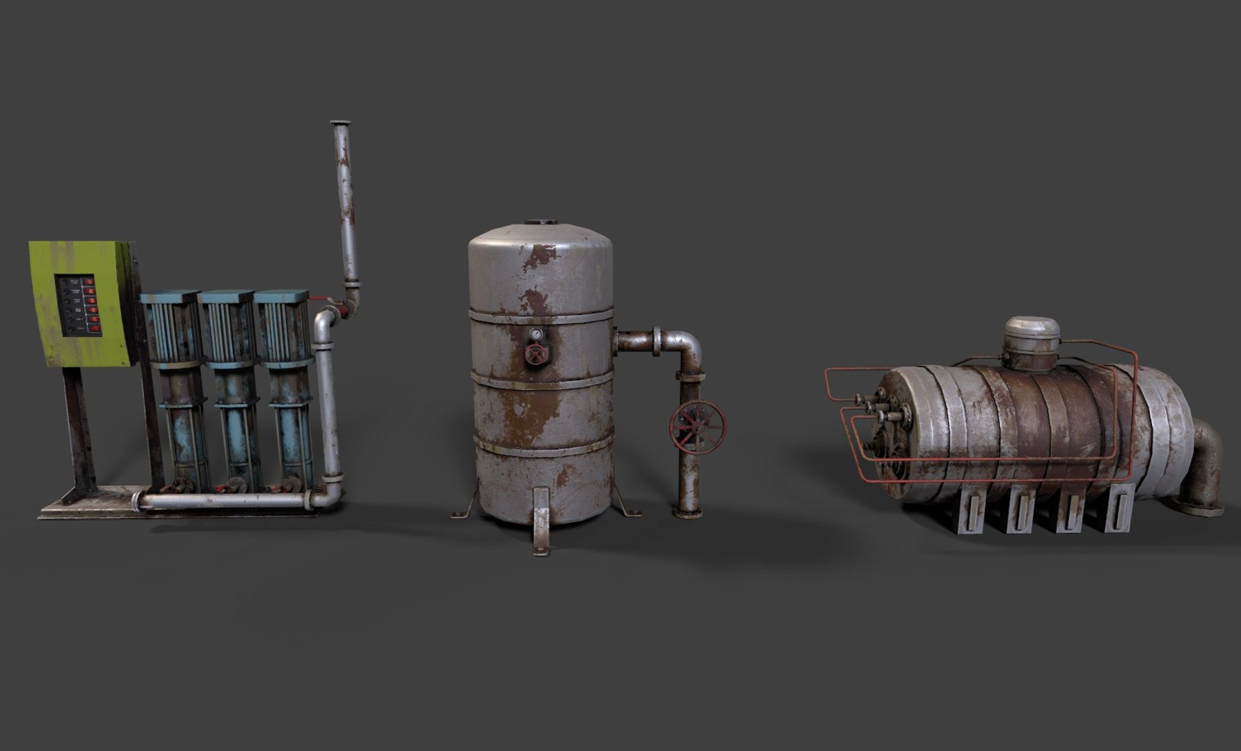 3D Boiler Room Asset Pack - TurboSquid 1366379